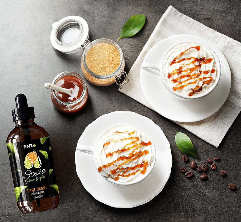 Toffee Caramel Liquid Stevia Drops 4oz (120ml) – Enzo Organic Stevia ...